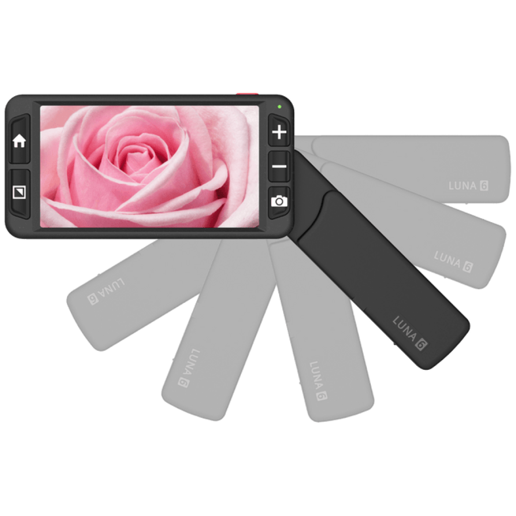 The Zoomax Luna 6 handheld video magnifier provides a clear, crisp ...